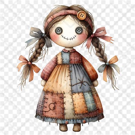 Halloween Creepy Cute Rag Doll Clipart Png Stitched Up Sweetie Png