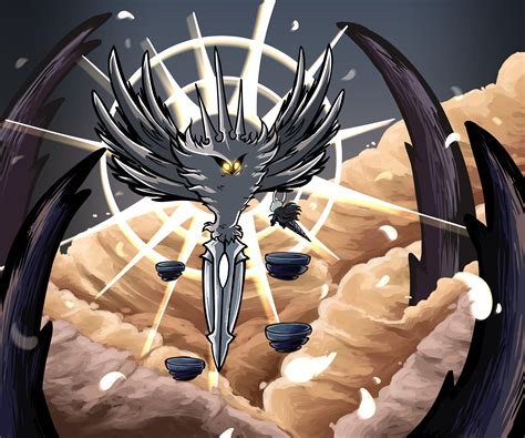 Decided To Finish This Drawing Of The Radiance Battle R Hollowknight