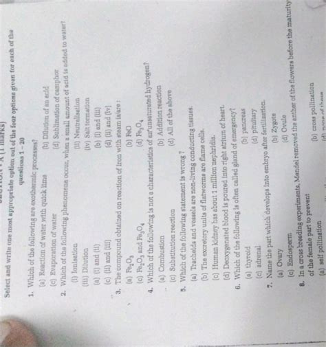 Select And Write One Most Appropriate Option Out Of The Four Optione Give