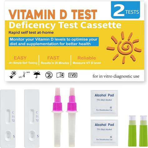 Vitamin D Deficiency Test Cassette Sefl Testing At Home 2 Kits Vit