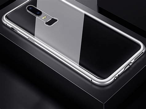 Oneplus 6t Magnetic Aluminum Case With Tempered Glass