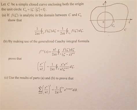 Solved Let C Be A Simple Closed Curve Enclosing Both The Chegg