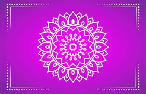 Mandala Purple Pattern Art Graphic By Povridestudio · Creative Fabrica