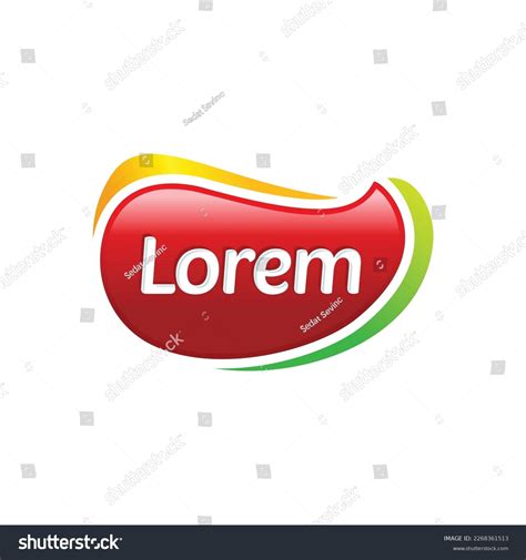 Food Product Label Logo Design Stock Vector Royalty Free 2268361513