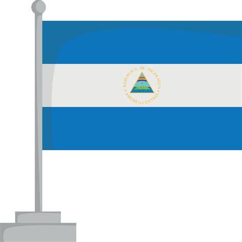National Flag Of Nicaragua Illustration 47854089 Vector Art At Vecteezy