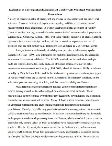 10 Convergent Validity Examples To Download