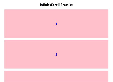 Infinite Scroll