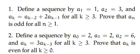 solved 1 define a sequence by a 1 a₂ 3 and akak 2