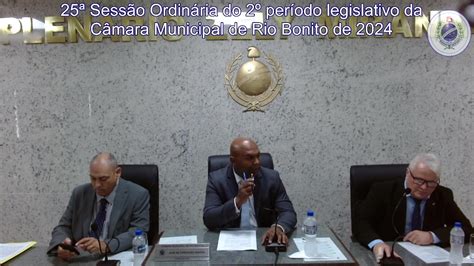 26ª Sessão Ordinária Do 2º Período Legislativo Da Câmara Municipal De