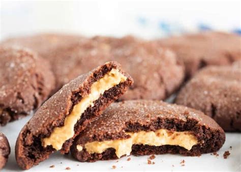Peanut Butter Stuffed Chocolate Cookies I Heart Naptime