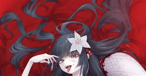 蛇娘 無題 琴町れんのイラスト Pixiv