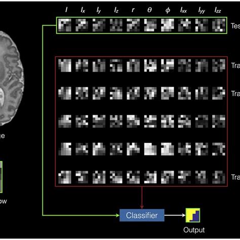 An Example Of Classifying One Test Window The Green Square In The Test Download Scientific