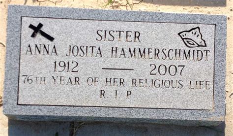 Sr Anna Josita Hammerschmidt 1912 2007 Homenaje De Find A Grave