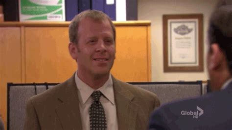 Toby Flenderson Memes Toby Flenderson On The Office Name Badge Prop