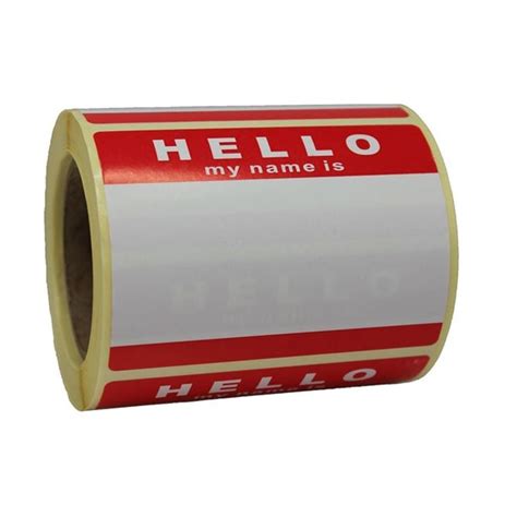 'Hello My Name Is' Stickers - Suitup - Art Supplies