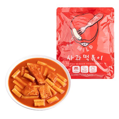 사과 떡볶이 밀떡 순한맛 870 그램 Weee