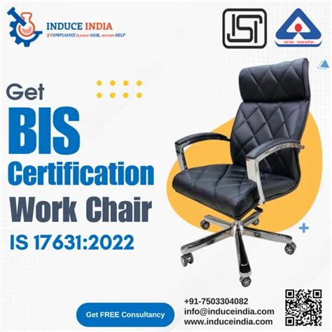 Bis Certification For Work Chair In New Delhi Id 2854041012612