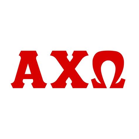 Alpha Chi Omega Big Greek Letter Window Sticker Decal Sale 895