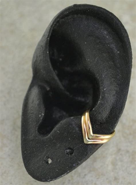 Chevron Ear Cuff Ear Wrap Gold Ear Cuff Ear Cuffs Silver Ear Cuff