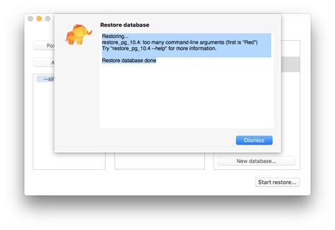 Bug Restoring With Pg On An External Drive Containing A Path With