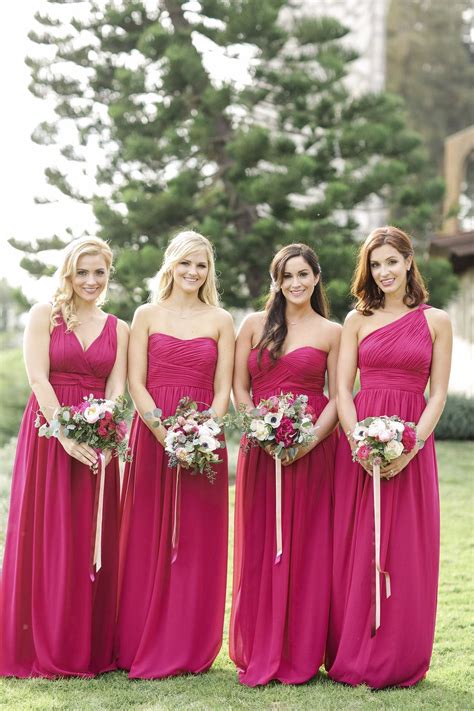 Raspberry Bridesmaid Dresses
