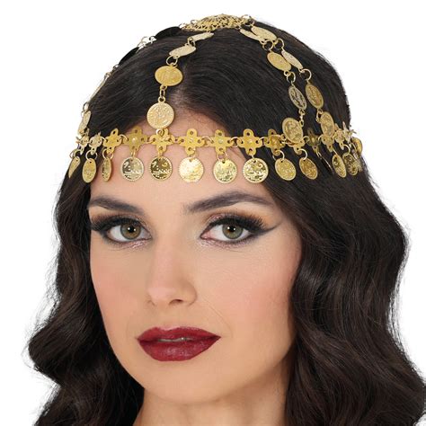 Diadema De Monedas Doradas Por 370