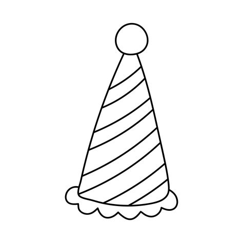 Party Hat Coloring Pages