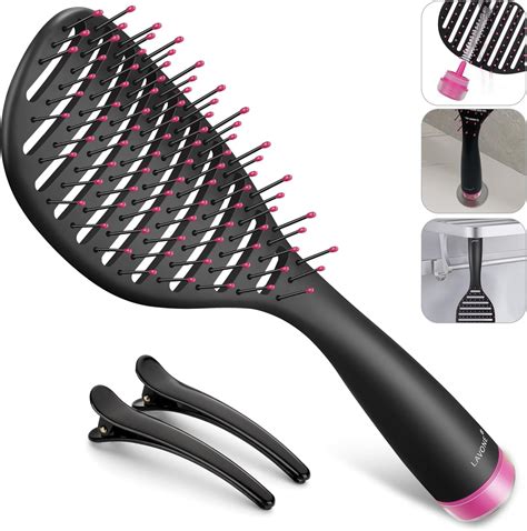Hair Brush Curved Vented Hairbrush Faster Blow Drying Detangler Brush With A