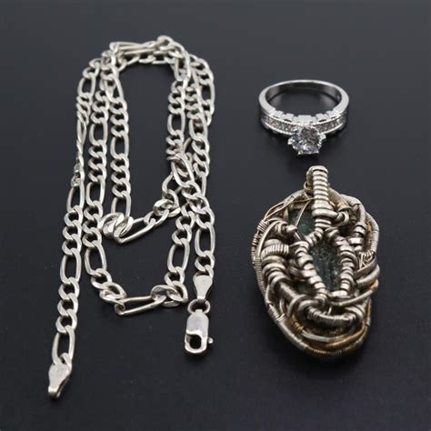 Sterling Silver Jewelry 3 Pieces Property Room