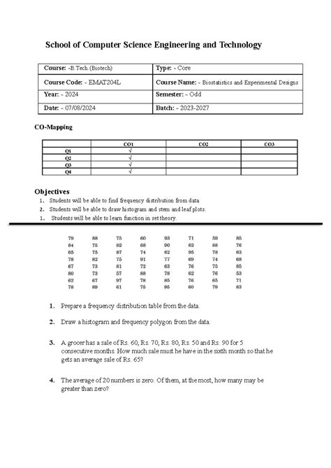 Tutorial 1 Abcd School Of Computer Science Engineering And
