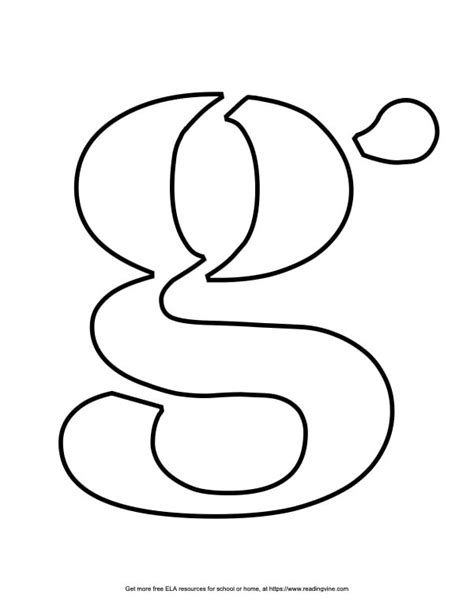 Printable Bubble Letter G