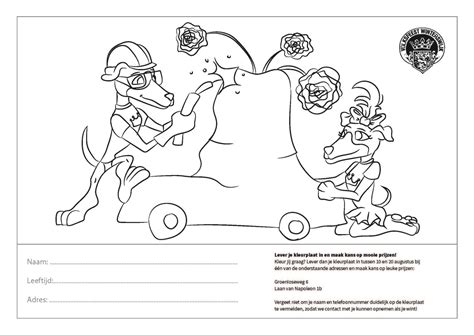 Kleurplaat Bink En Bloem Volksfeest And Bloemencorso Winterswijk