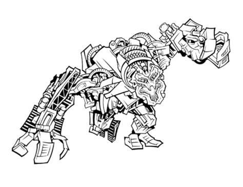 Transformers Devastator Hard Coloring Page Turkau