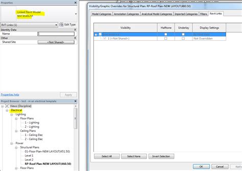 electrical template unable to see the metallic structure autodesk