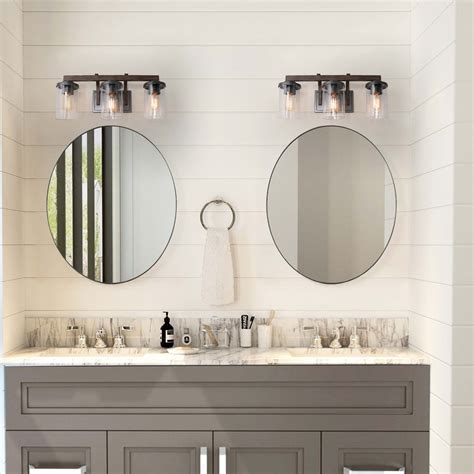 Farmhouse 34 Lights Bathroom Vanity Lighting Lights Above Double