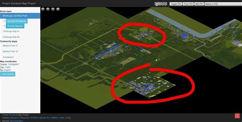 Карта в Project Zomboid