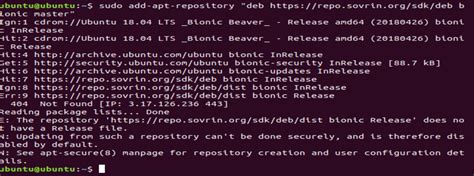 Ubuntu 1804 Apt Repository Does Not Have A Release File · Issue 2554