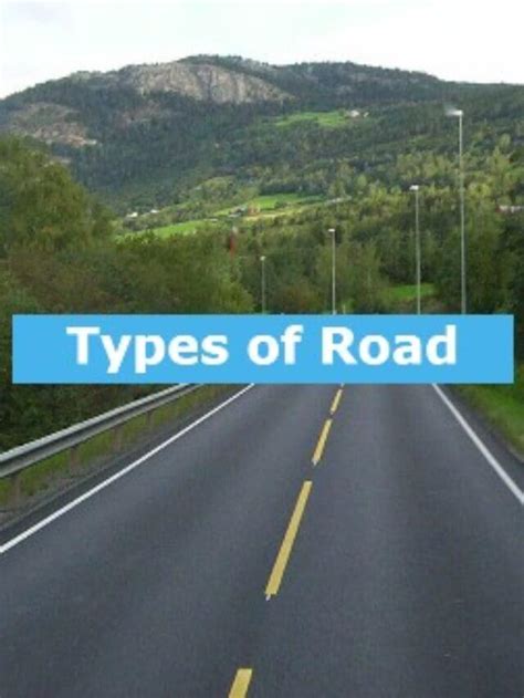 Types Of Road In Civil Engineering CivilGuru