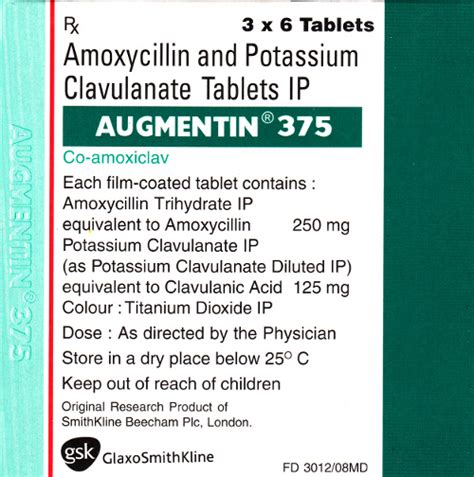 Augmentin 375 Mg 625 Mg And 1000 Mg Tablets Amoxicillin And Clavulanate