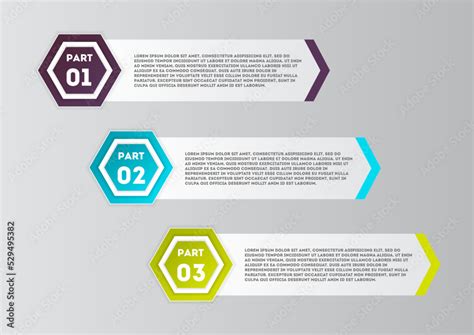 Abstract Infographics Number Option Template Vector Illustration Data