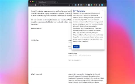 GPT Summary per Google Chrome - Estensione Download