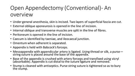 Appendectomy Presentation By General Surgery Pdf