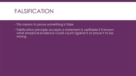 Falsification Revision Pptx