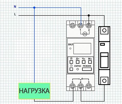 Схемы подключения через реле времени