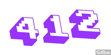 412 Number Animated  Logo Designs
