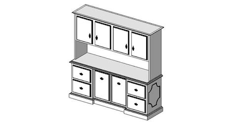 Dynamic Drawing Room Cabinet Block 3d Drawing Details