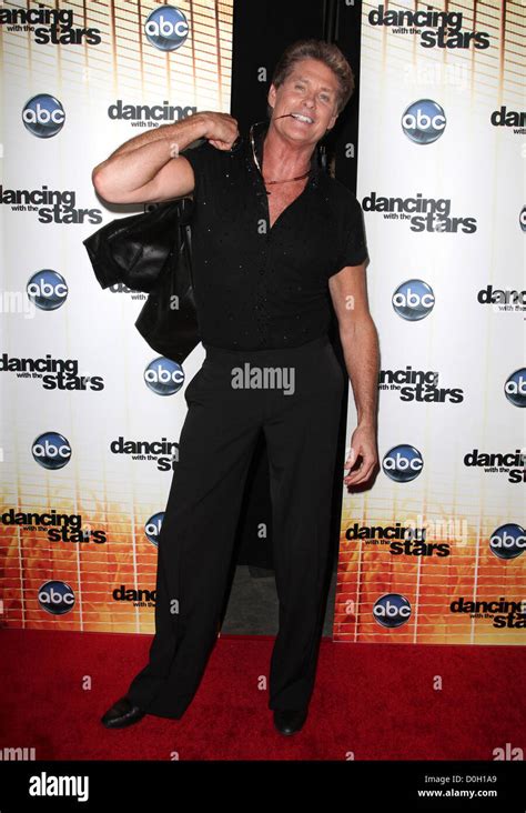 David Hasselhoff Dancing With The Stars Season Premiere Held At Cbs
