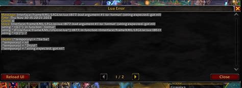 keep getting this error when hovering someones name in group finder