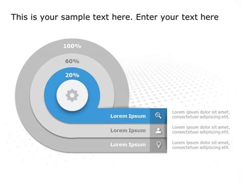 Steps Concentric Circle PowerPoint Template SlideUpLift