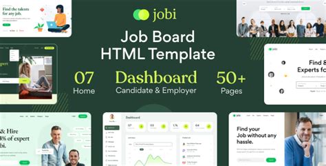 Jobi Responsive Job Board Html Template By Creativegigs Themeforest